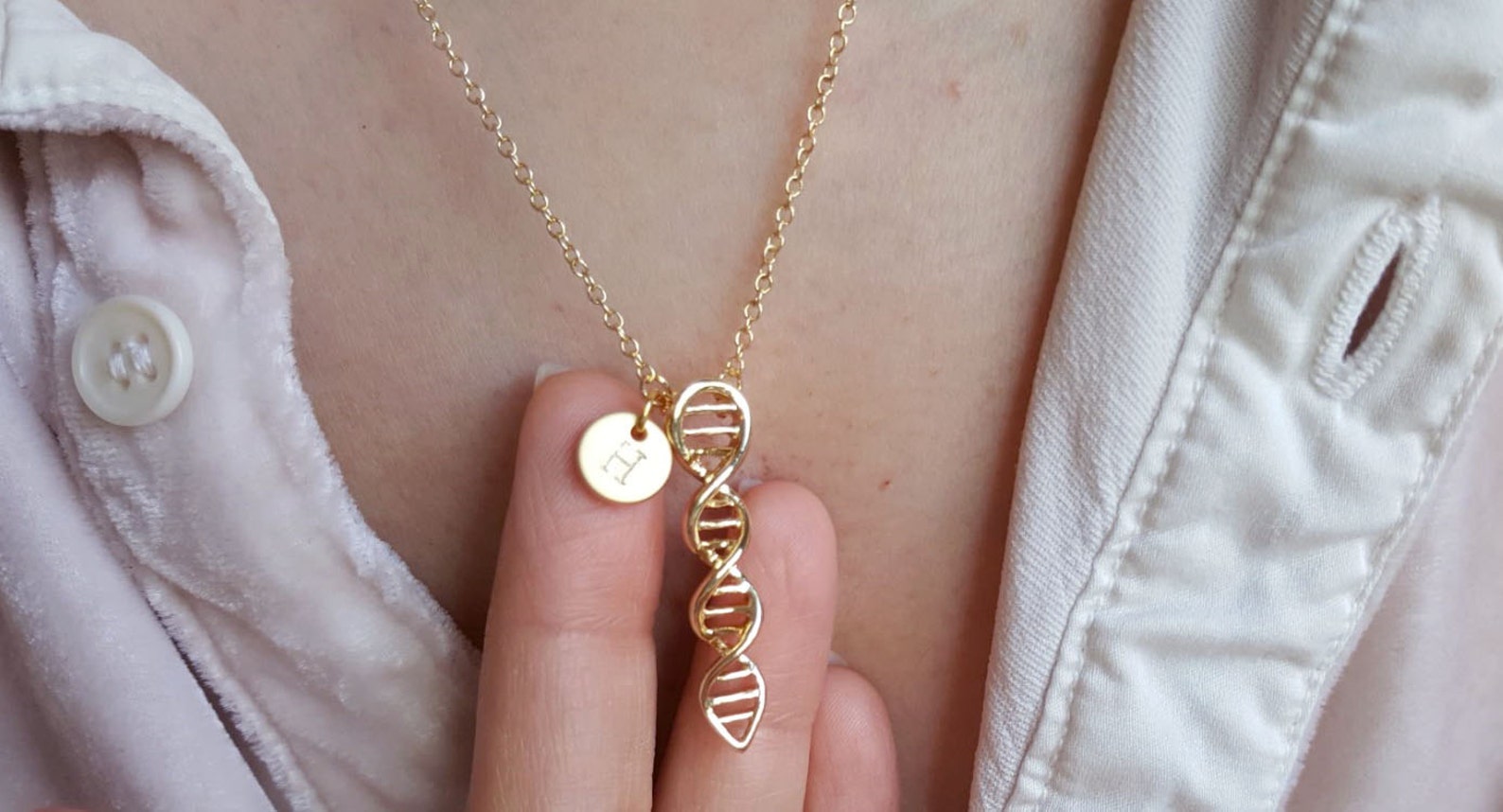 DNA Necklacedna Molecule Necklace Molecule Necklace - Etsy