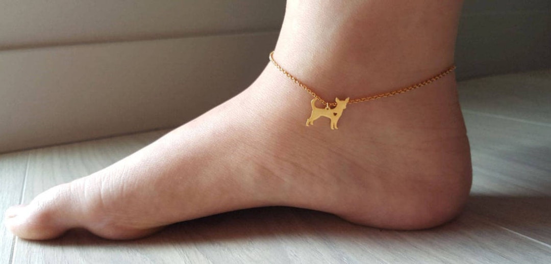 Dainty Chihuahua Anklet, Taco Bell Dog Anklet,delicate Dog Anklet ...
