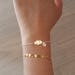 Rose Gold Delicate Petite Hamsa Hand Bracelets Delicate Hamsa Bracelet Layered Bracelet ...