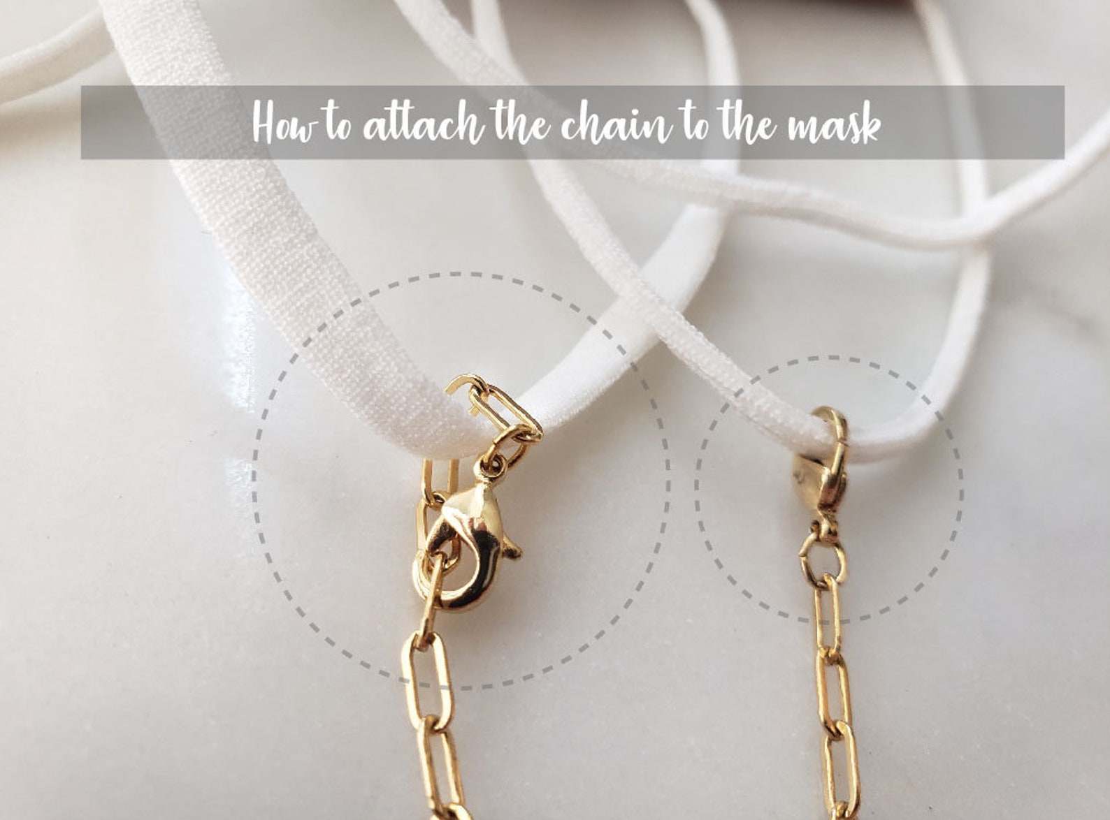 Face Mask Chain 18k Gold Necklace /face Mask Holder Strap,detachable ...