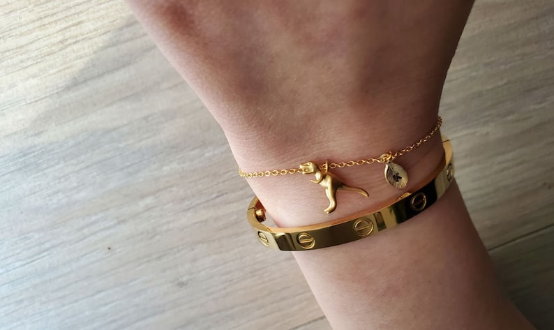 Triceratops T-rex Brachiosaurus Bracelet Dinosaur Jewelry | Etsy
