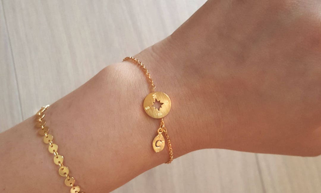 Delicate Petite Compass Bracelets,delicate Compass Bracelet,unique ...
