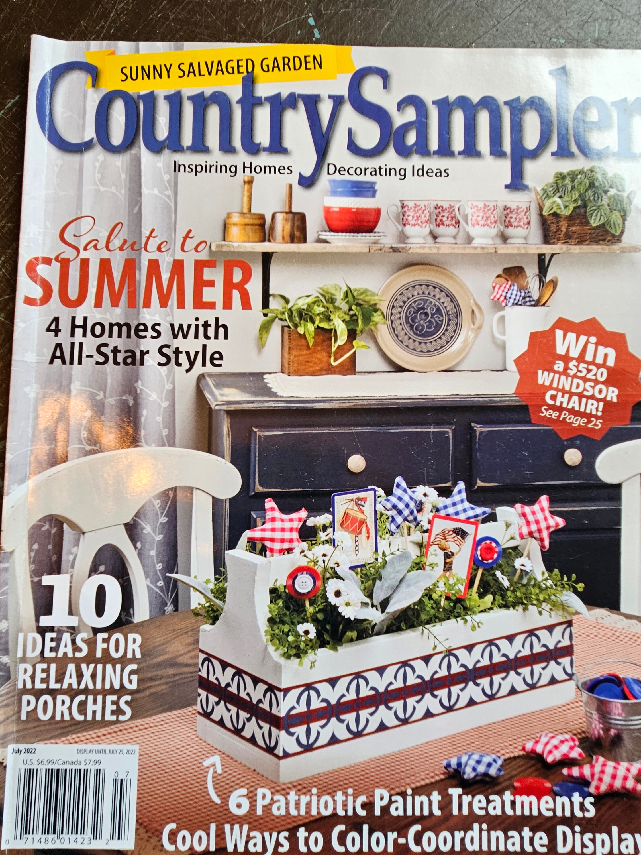 Country Sampler Sunny Salvaged Garden July 2022 - Etsy