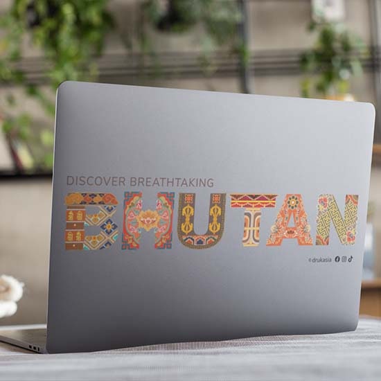 Bhutan Motifs Decal Vinyl Stickers for Automobile Cars Laptops and ...