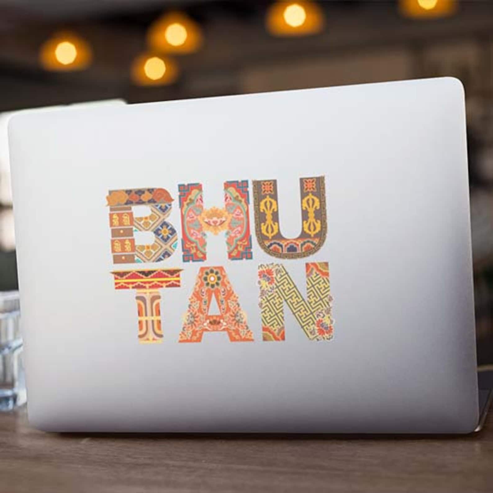Bhutan Motifs Decal Vinyl Stickers for Automobile Cars Laptops and ...