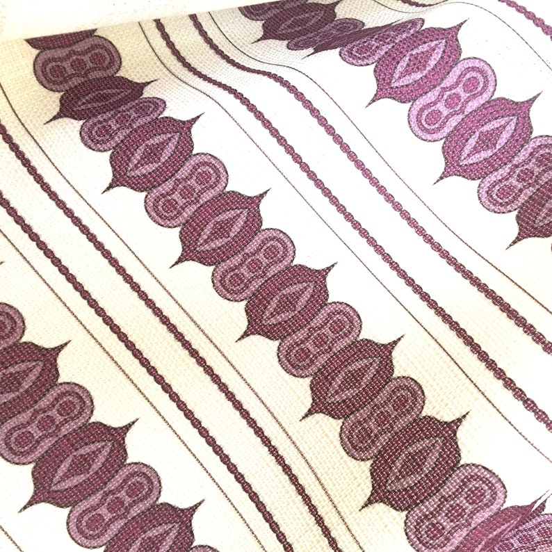 10.9 Yards Designer Upholstery Fabric Bold Print Fabric Poly-linen ...