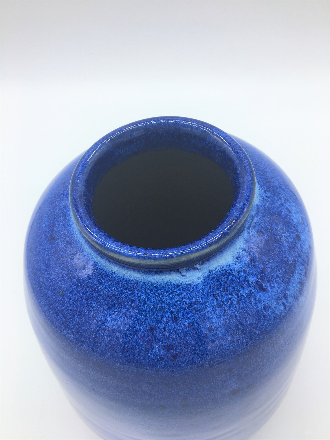 Contemporary Cobalt Blue Ceramic Vase Art Deco Table Vase - Etsy
