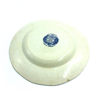 Vintage Cobalt Blue English Transferware Plate With Liberty Blue Maker ...