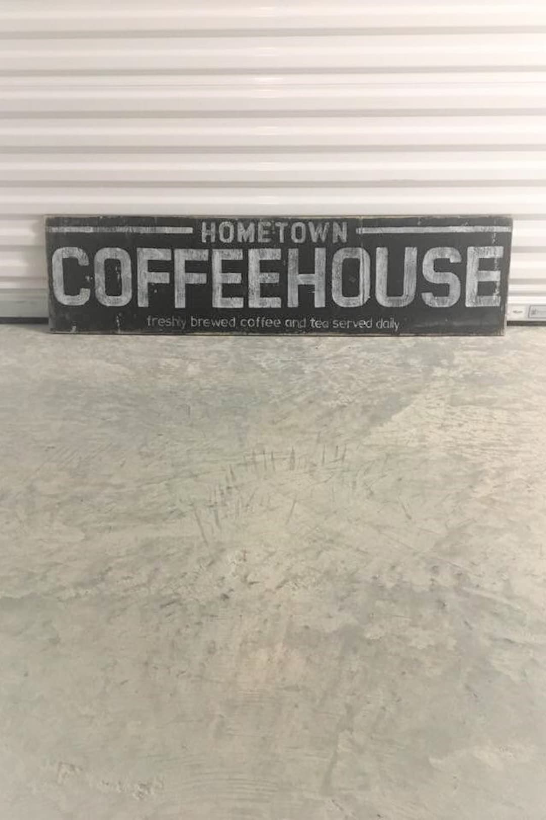 Rustic Handmade Wooden Coffeehouse Sign for Farmhouse Coffee Bar Decor ...
