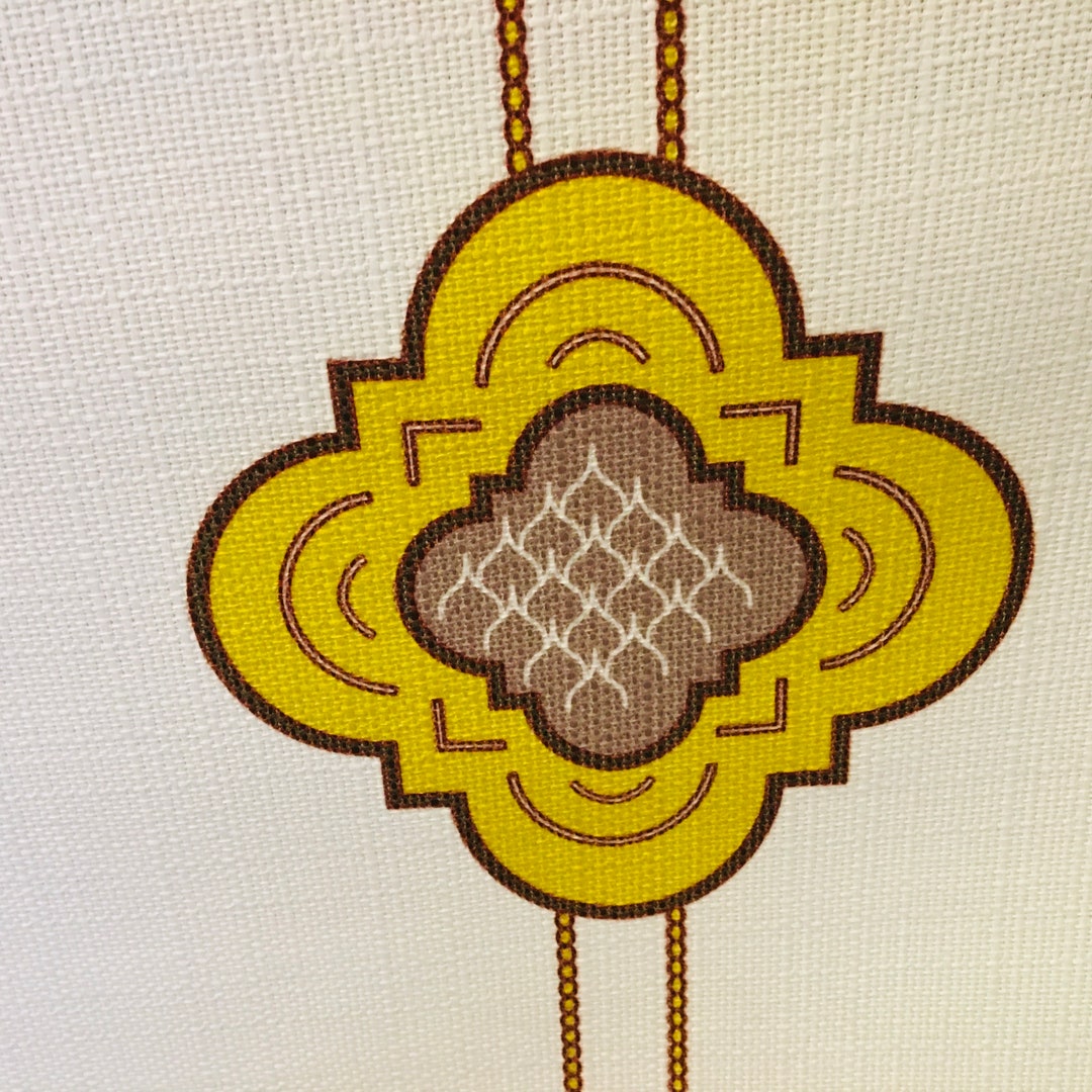 Designer Upholstery Fabric Bold Print Fabric Poly Linen Fabric - Etsy