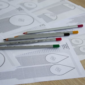 Bead Template, Hoop Fringe Beading Graph, Blank Templates Paper Graph ...