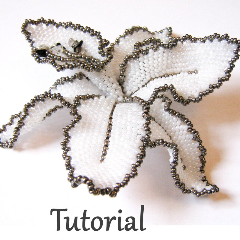 White Orchid Beads - Etsy