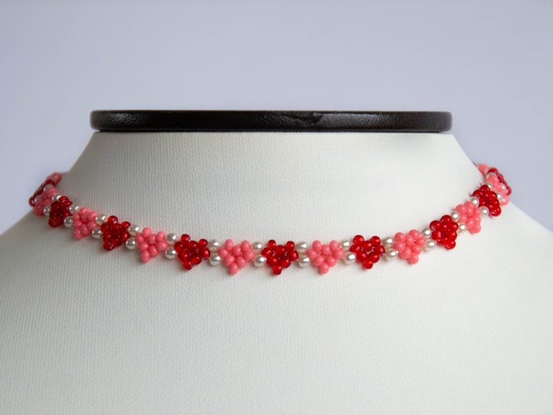 Valentine's Heart Beading Tutorial Seed Bead Hearts Daisy - Etsy
