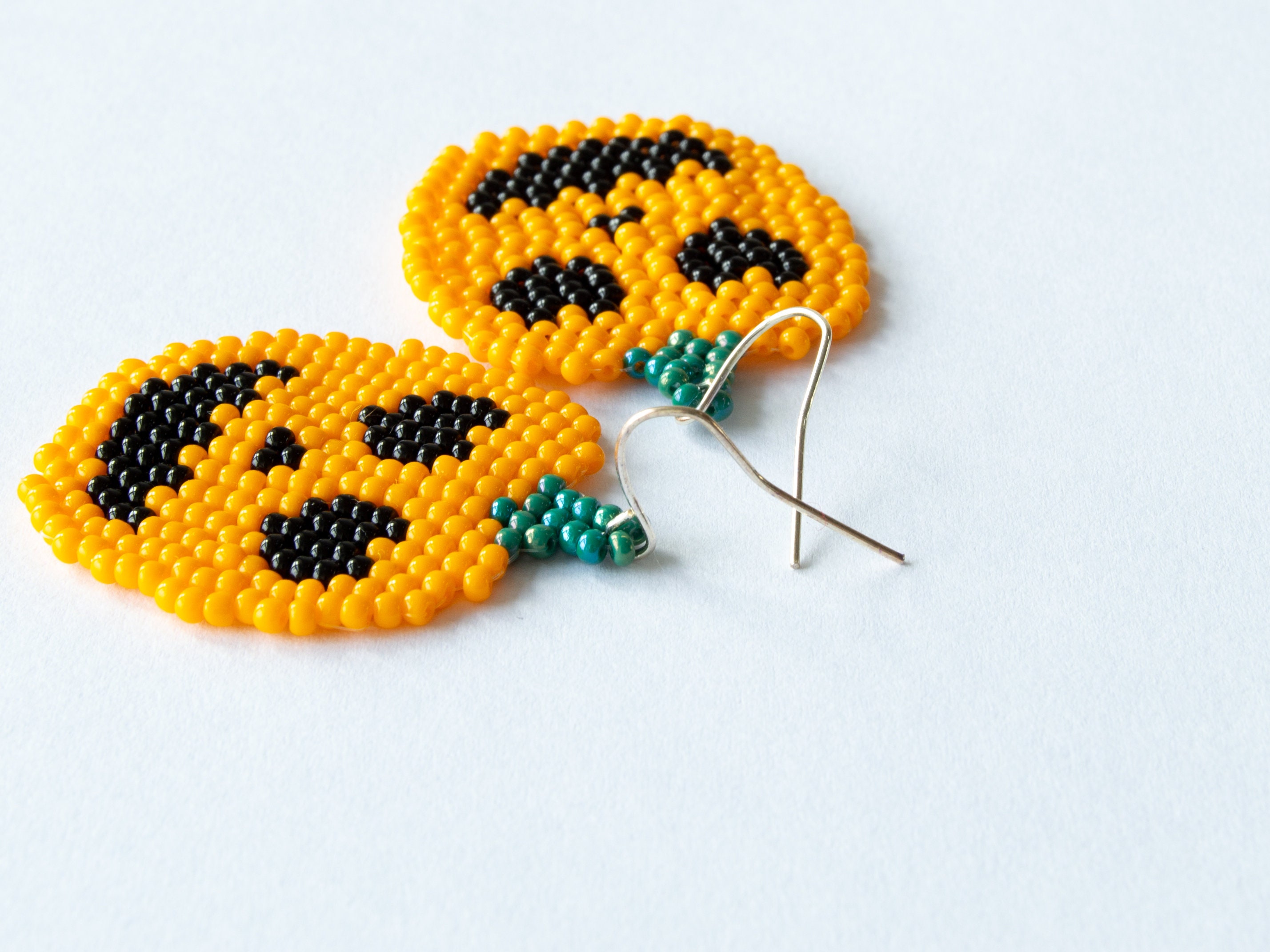 Beading Pattern HALLOWEEN PUMPKIN Beading Tutorial Seed Bead - Etsy