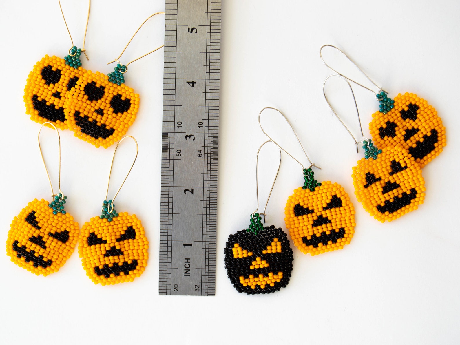 Beading Pattern HALLOWEEN PUMPKIN Beading Tutorial Seed Bead - Etsy