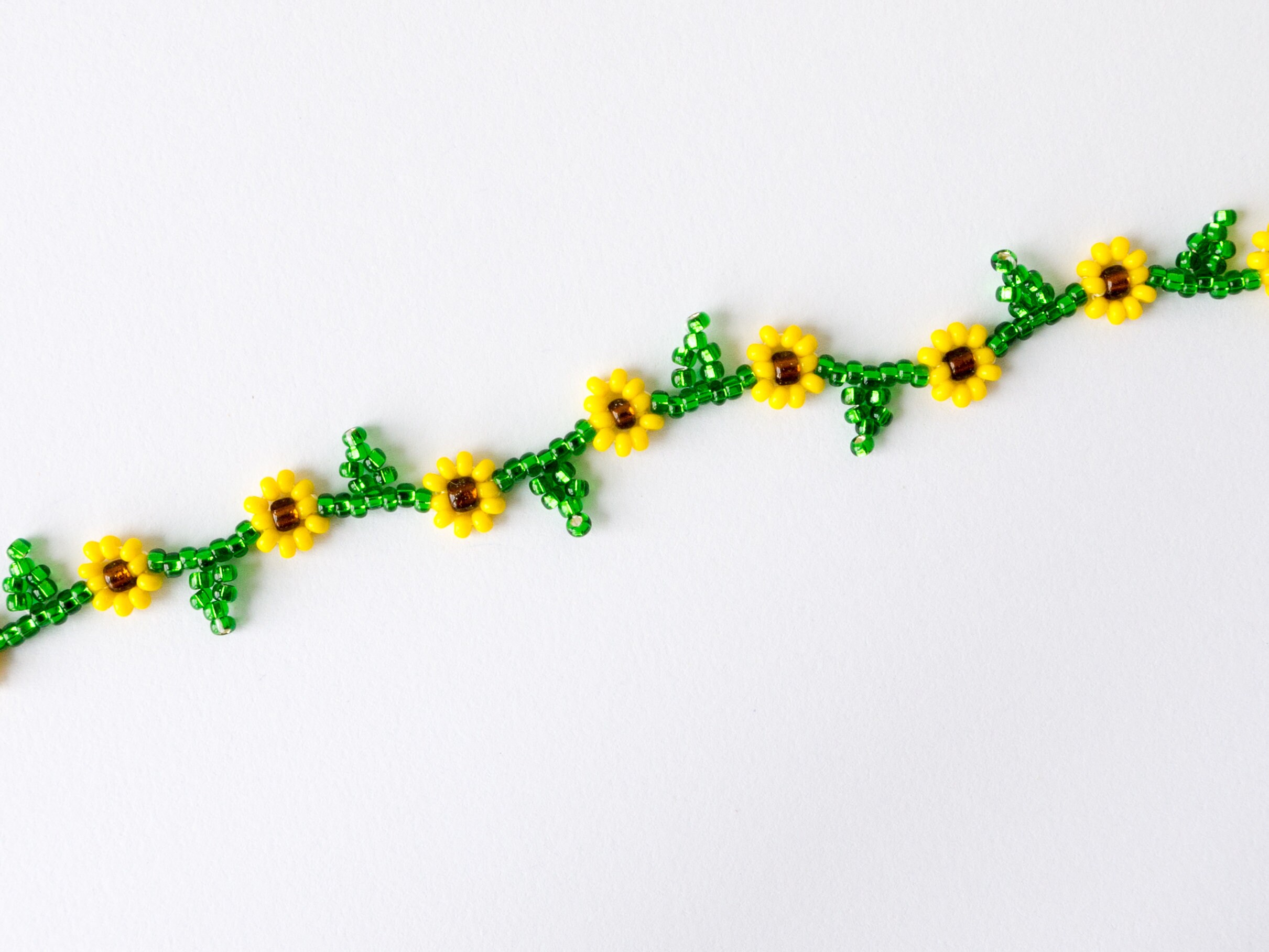 Beading tutorial Daisy Chain beaded bracelet How to make | Etsy