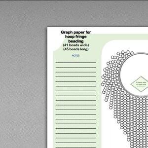 Bead Template, Hoop Fringe Beading Graph, Blank Templates Paper Graph ...