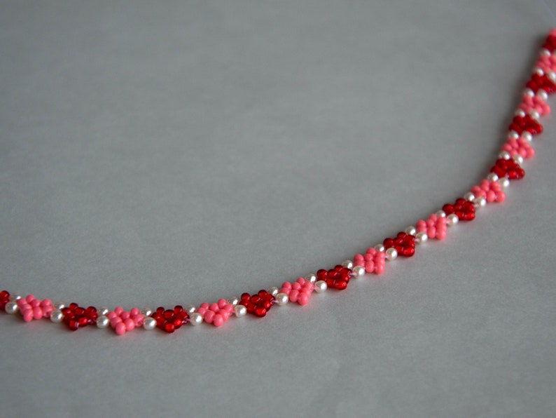 Valentine's Heart Beading Tutorial Seed Bead Hearts Daisy - Etsy