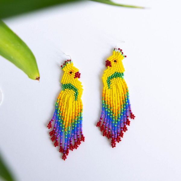 Parrot Earrings - Etsy