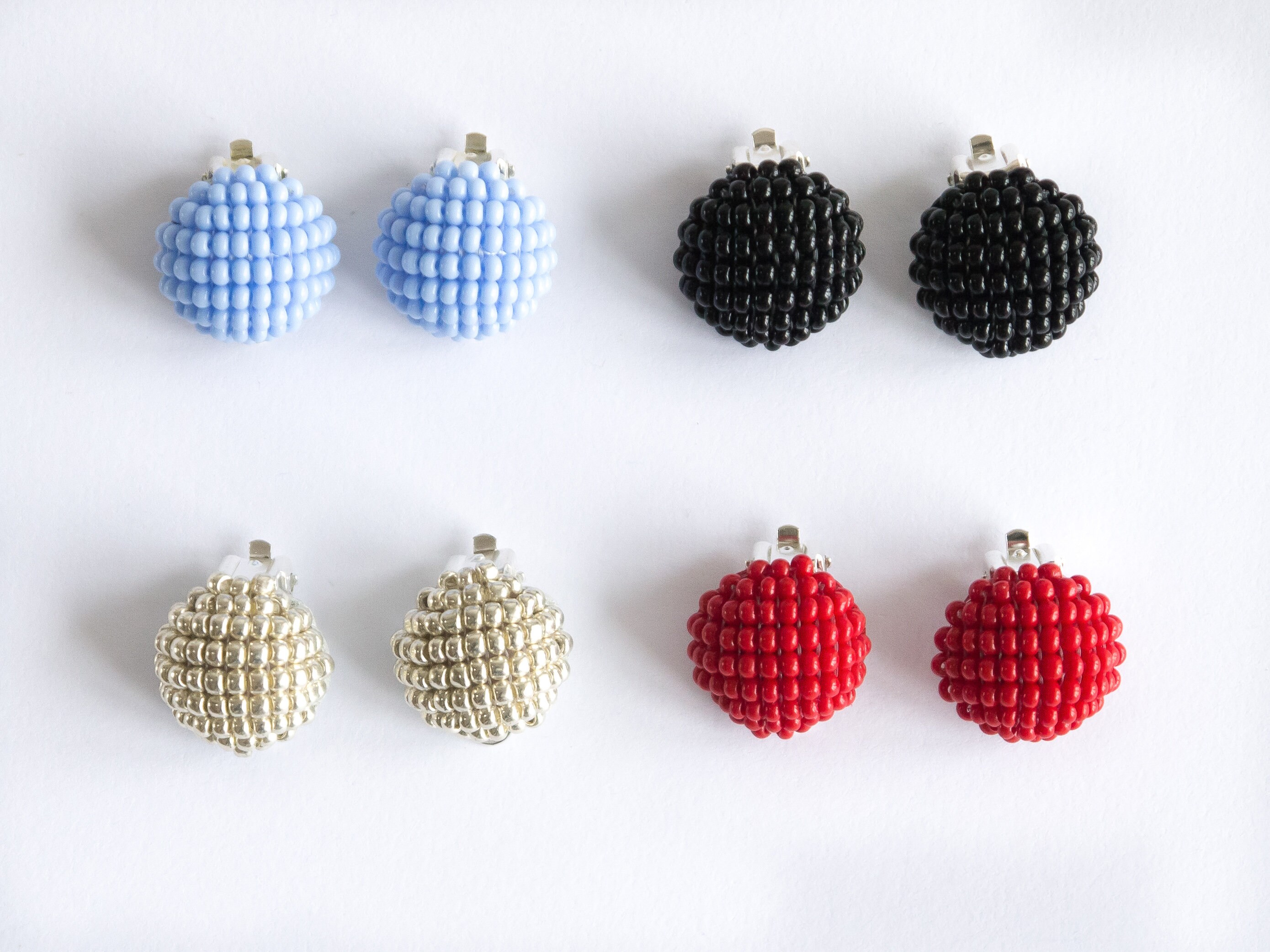 Beading Tutorial Beaded Dome Stud Earrings - Jewelry Making Beadwork ...