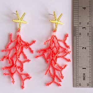 Beading Tutorial Coral Beaded Earrings - How to Make Seed Bead Earrings ...