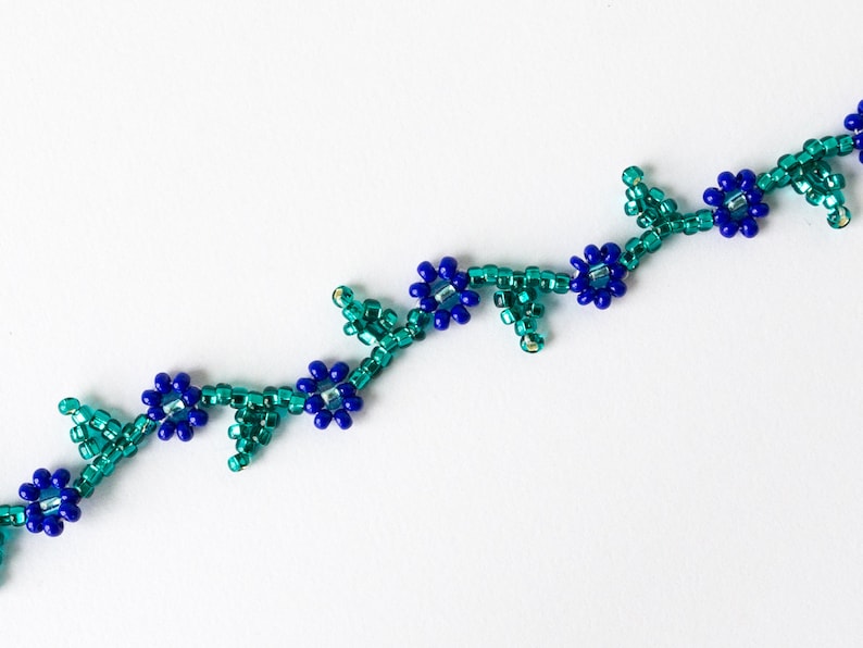 Beading Tutorial Daisy Chain Beaded Bracelet How to Make - Etsy Sweden