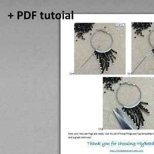 Bead Template, Hoop Fringe Beading Graph, Blank Templates Paper Graph ...