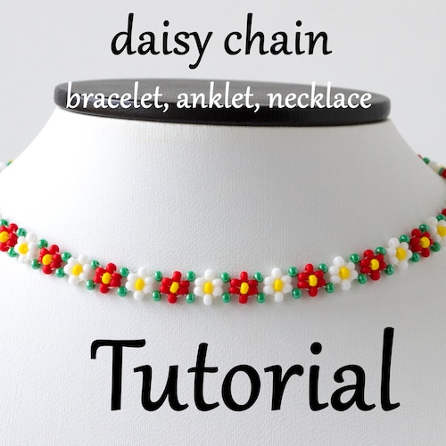 Beading Tutorial Daisy Chain Beaded Bracelet How to Make - Etsy