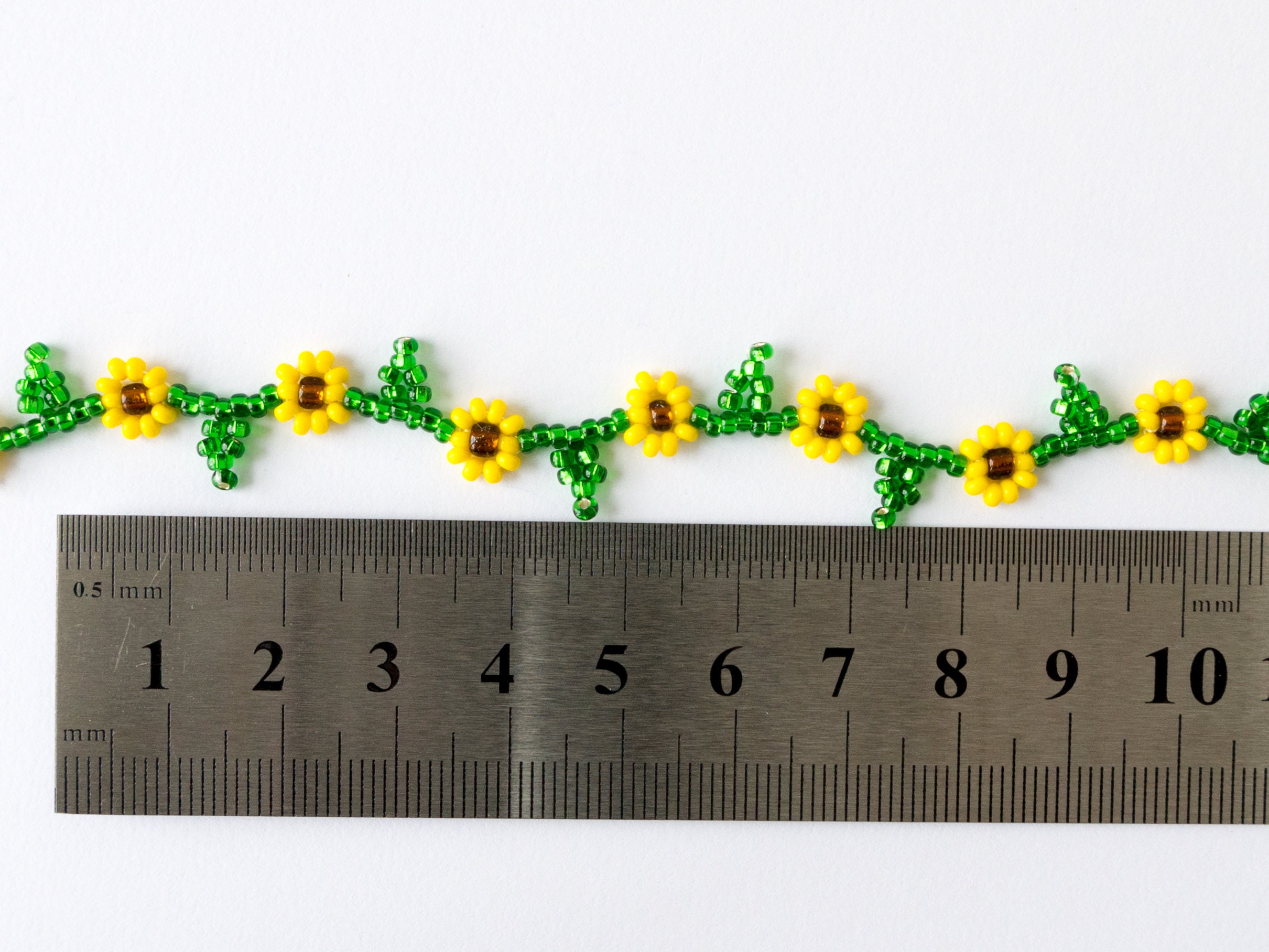 Beading tutorial Daisy Chain beaded bracelet How to make | Etsy