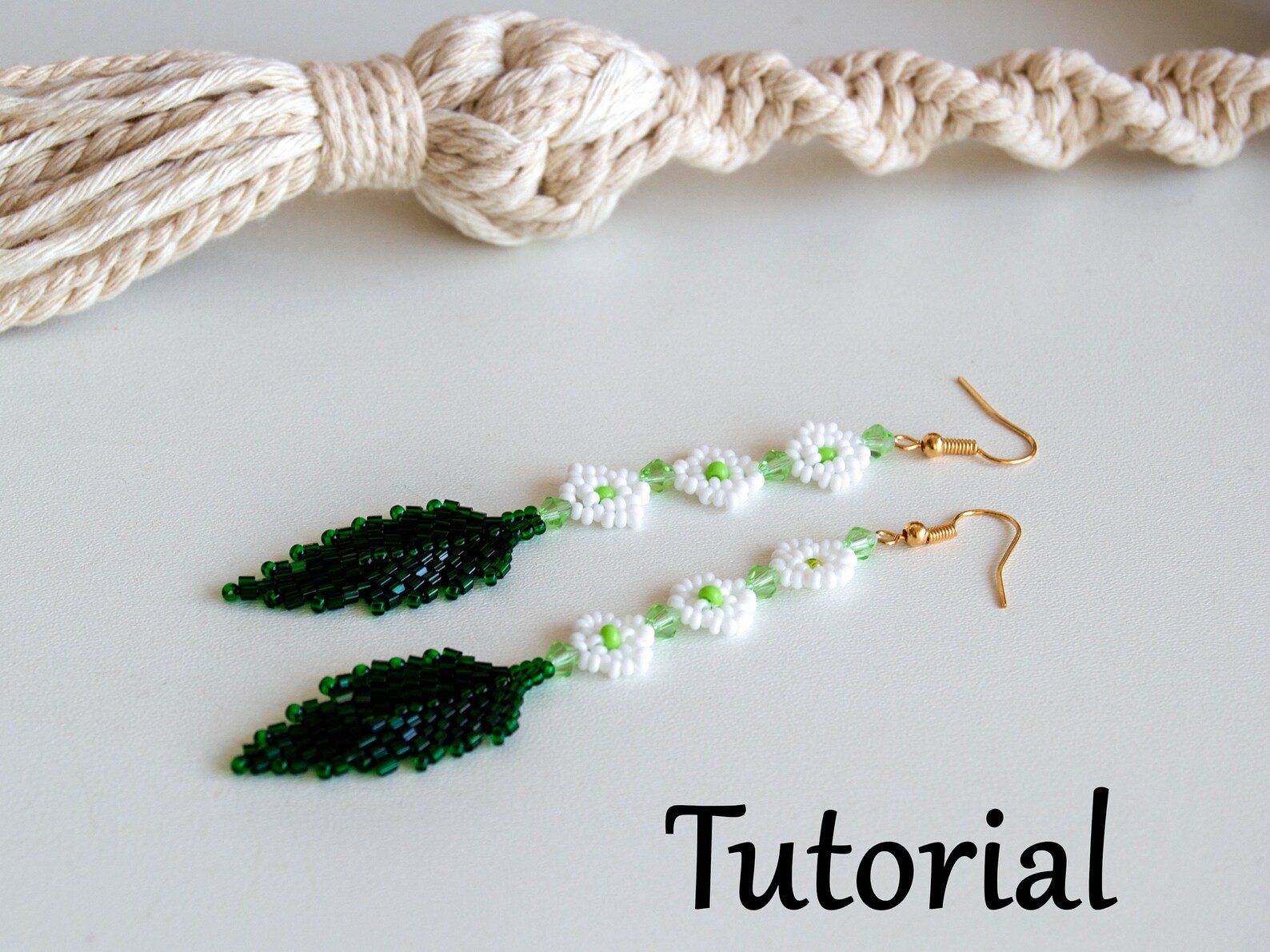Beading tutorial Seed bead earrings How to make Beaded | Etsy