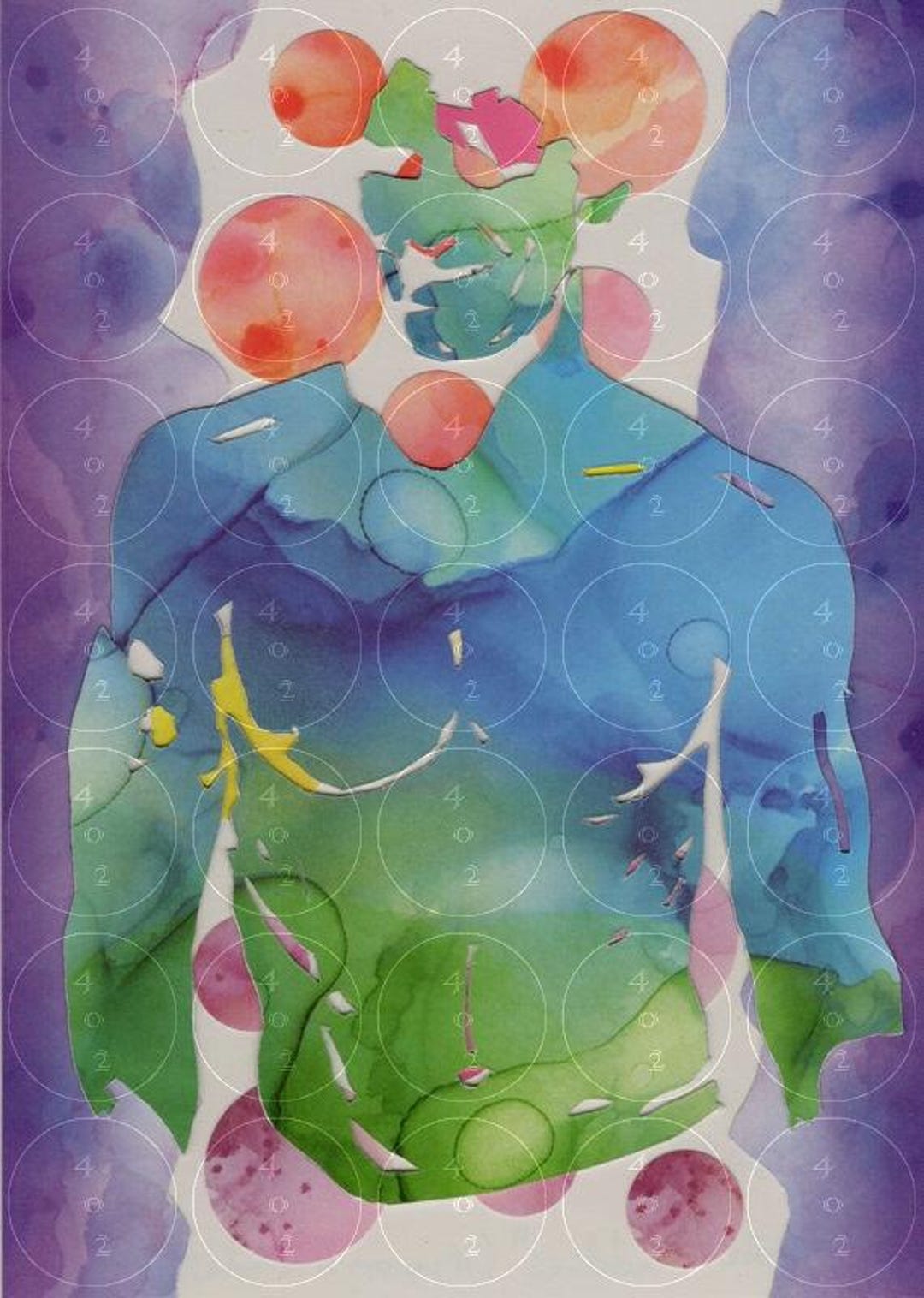 Bubble Buddies Papercut Digital Download Man Male Figure Body - Etsy