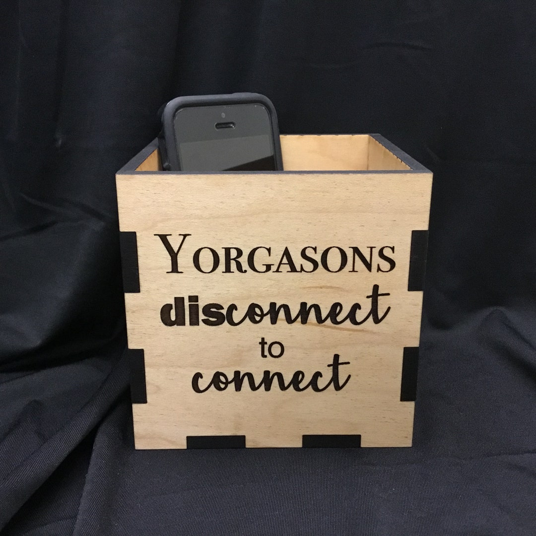 Family Phone Holder Cell Phone Box Personalized Wooden Phone Box Phone ...