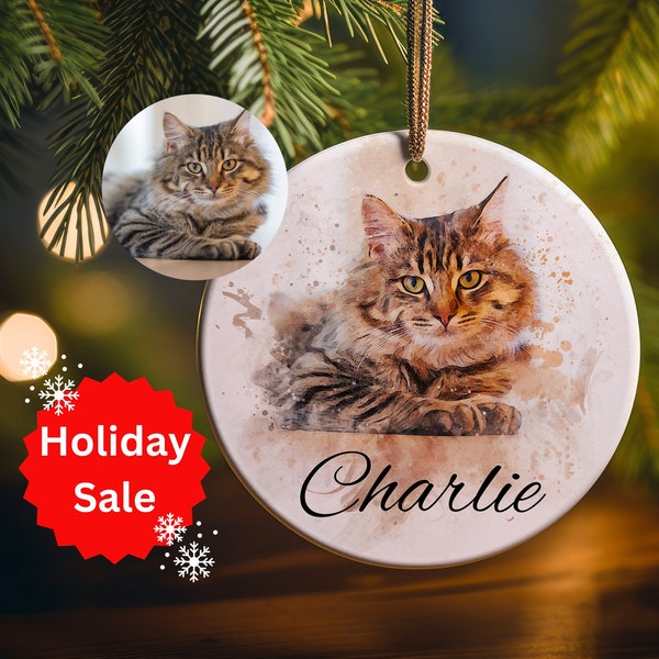 Custom Cat Ornament - Etsy