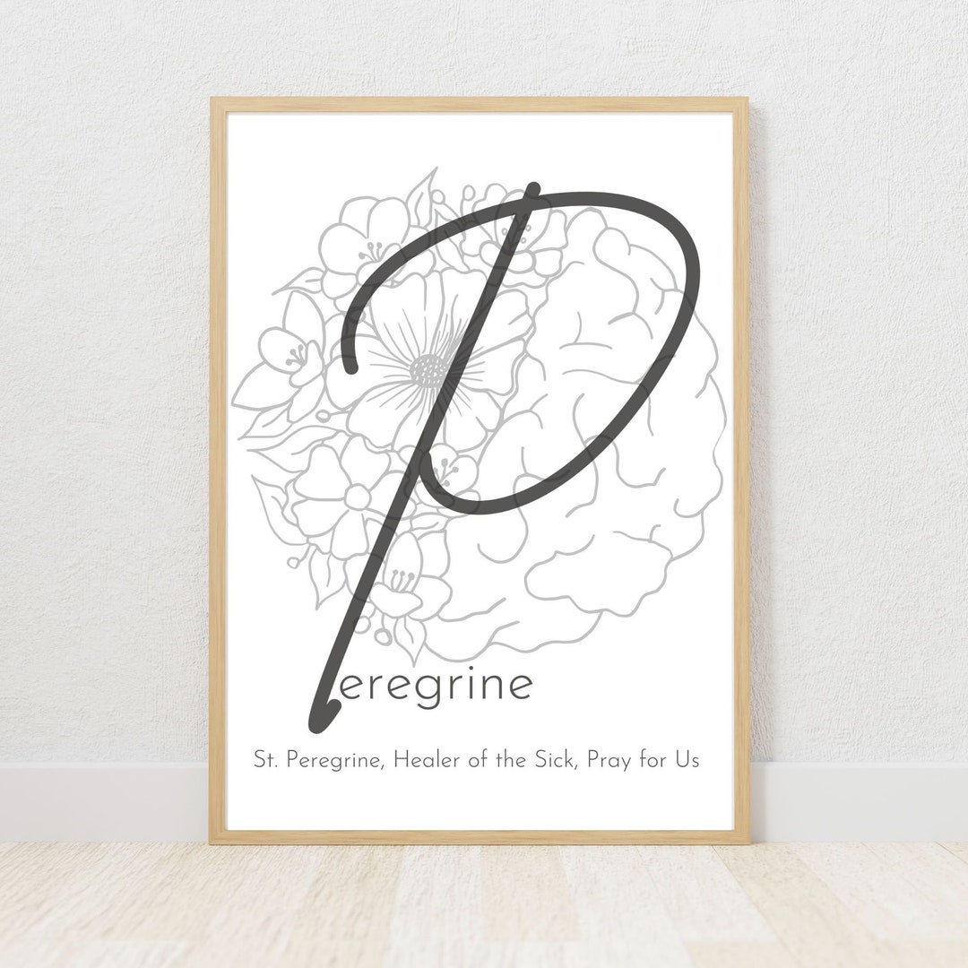 Saint Peregrine, Patron of Brain Tumors and Cancer, Religious Wall Art ...