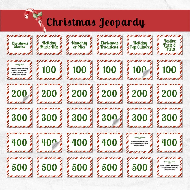 Family Jeopardy Kids - Etsy