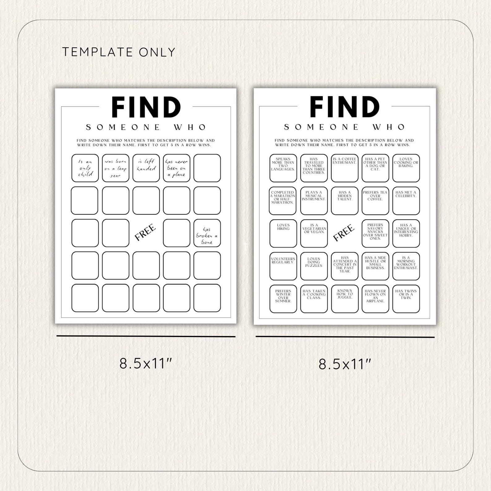 Workplace Bingo, Find Someone Who Game, Get to Know You Bingo, Training ...