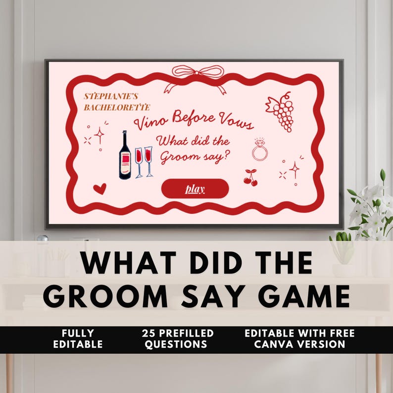 Vino Before Vows Bachelorette Party What Did the Groom Say Bachelorette ...