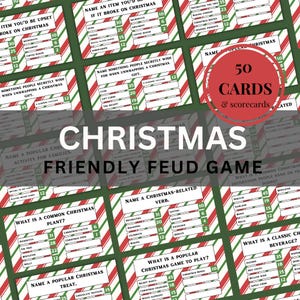 Christmas Friendly Feud Game Trivia Exciting Christmas Game for Family ...