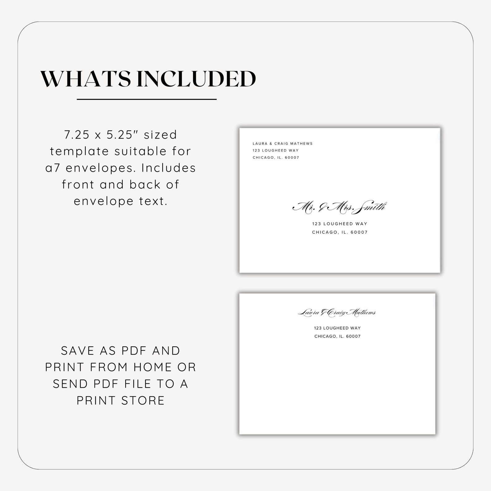 Wedding Invitation Canva Address Template, Wedding Envelope Template ...