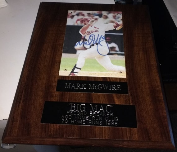 Rare Mark Mcgwire Signature Series Signed Wall Plaque 70 | Etsy