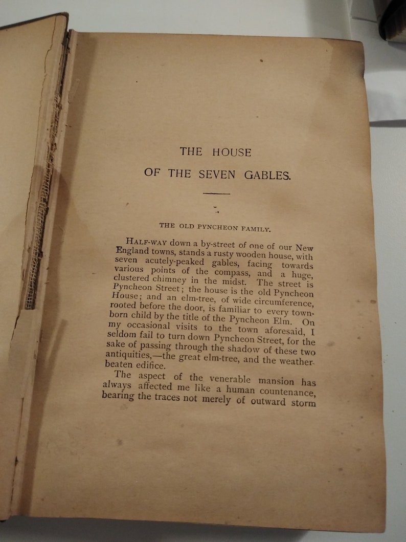 1st Edition the House of the Seven Gables - by Nathaniel Hawthorne ...