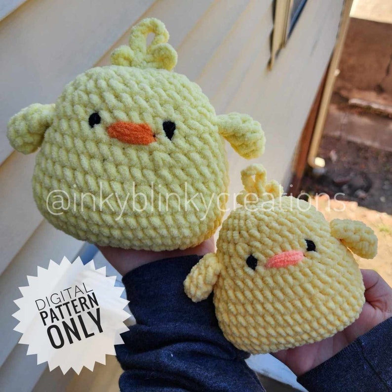 No Sew Squishy Duck Crochet Pattern *pattern Only* - Etsy