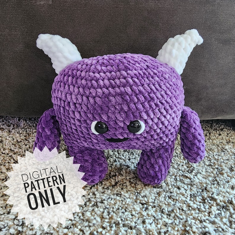 Mochi the Monster Crochet Pattern PATTERN ONLY - Etsy