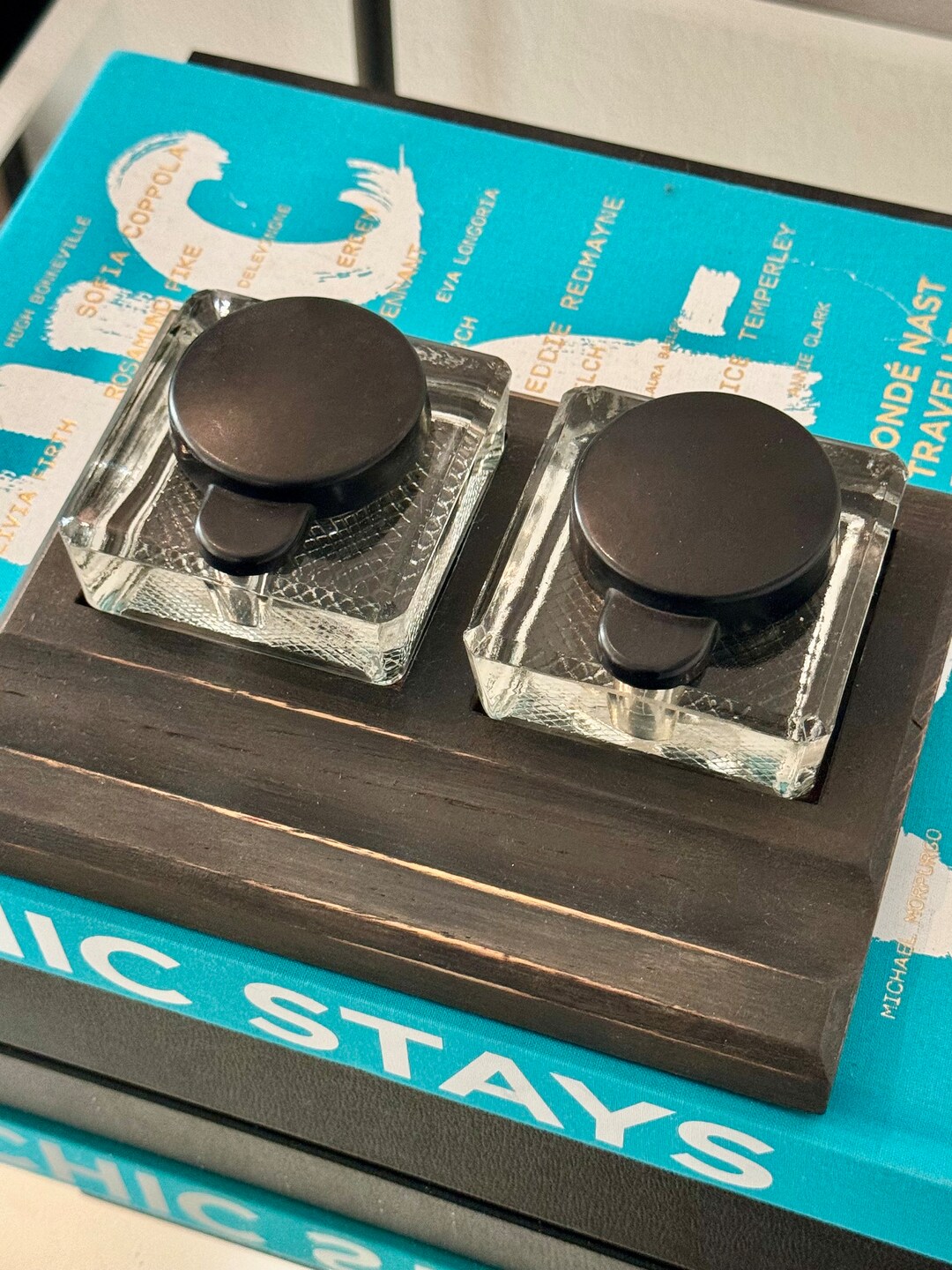 Antique Inkwell - Desk Set - Fountain - Pen Inkwell - Dip Pen Inkwell ...