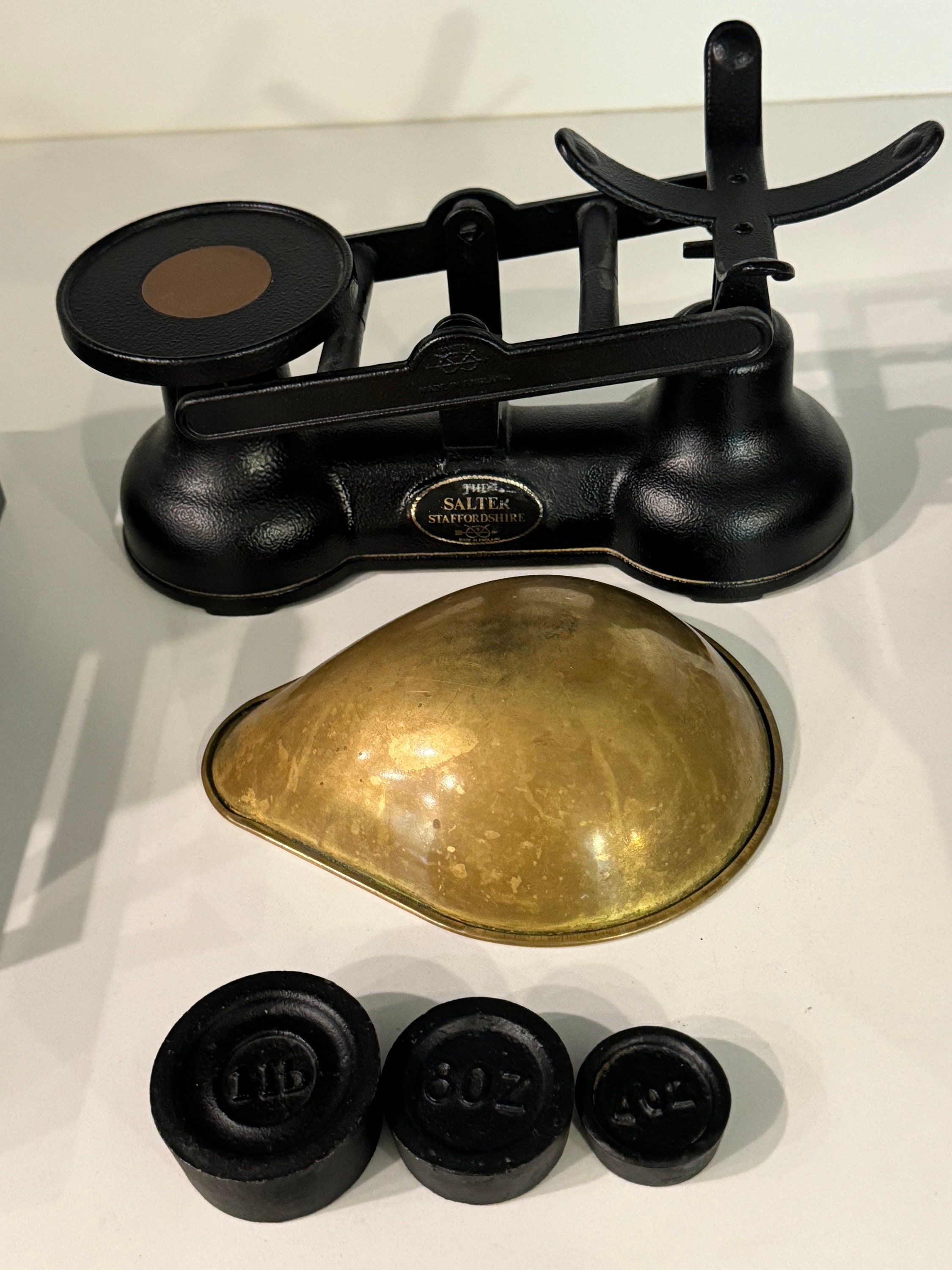 Vintage Scale Salter Staffordshire, English Scale & Weights, Kitchen ...