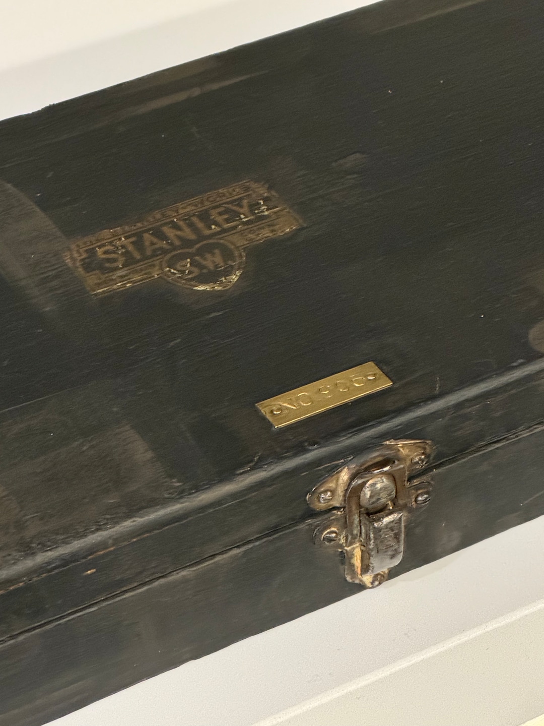Vintage Stanley Wood Tool Box With Original Labels, 1923 Stanley ...