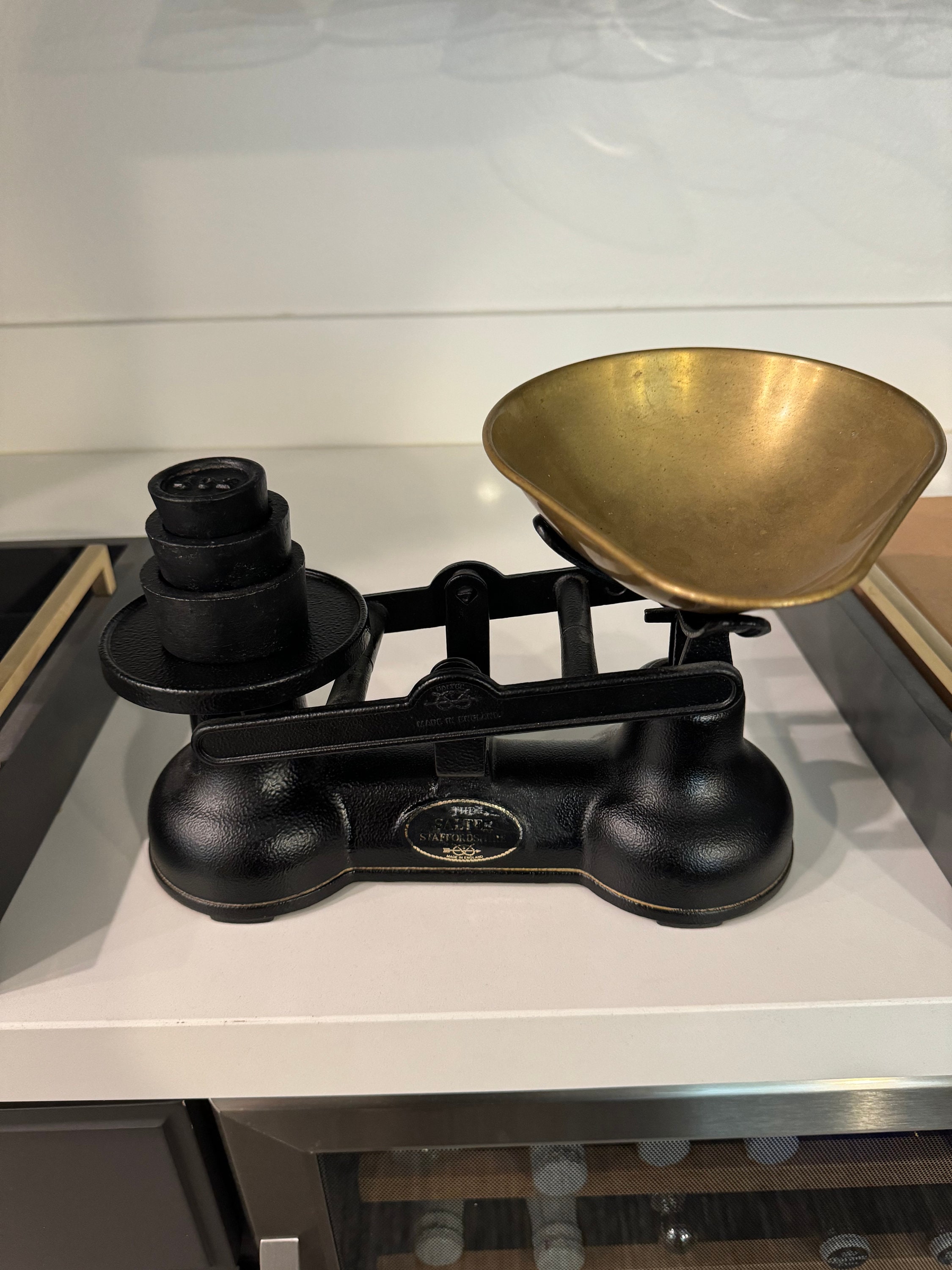 Vintage Scale Salter Staffordshire, English Scale & Weights, Kitchen ...