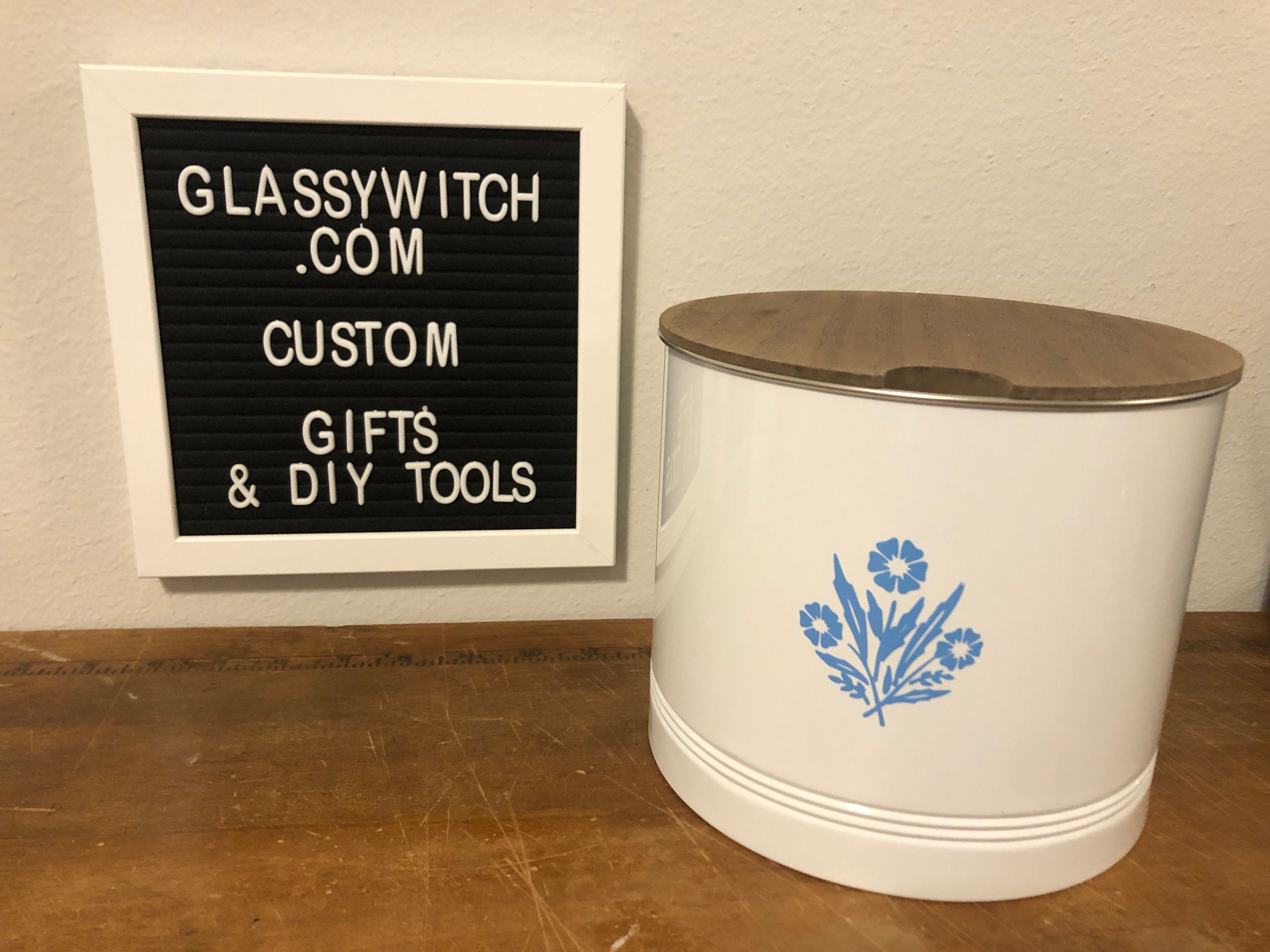 Corningware Corelle Blue Cornflower Pattern Inspired Cylinder | Etsy