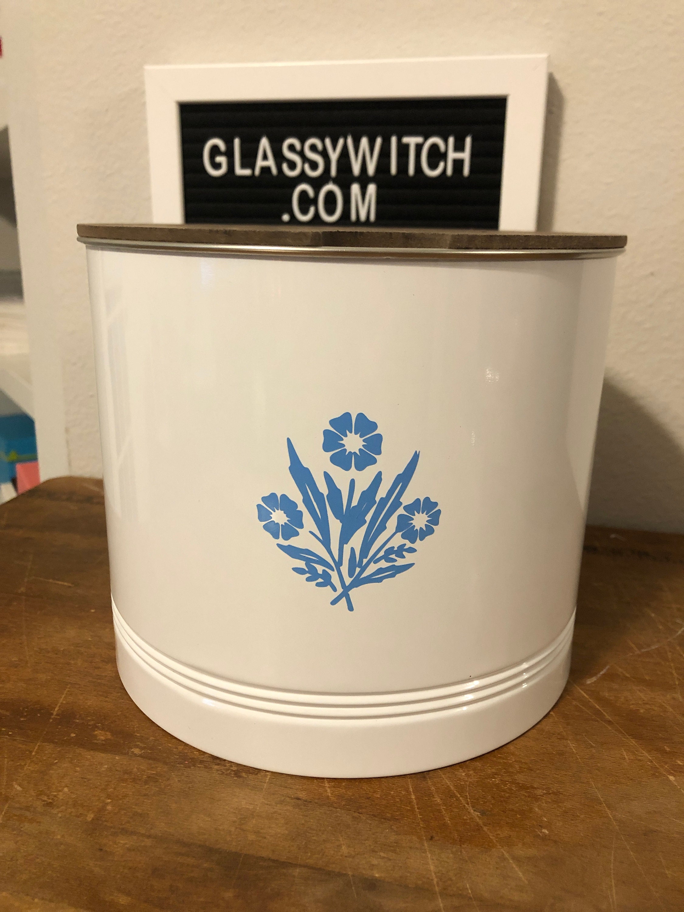 Corningware Corelle Blue Cornflower Pattern Inspired Cylinder | Etsy