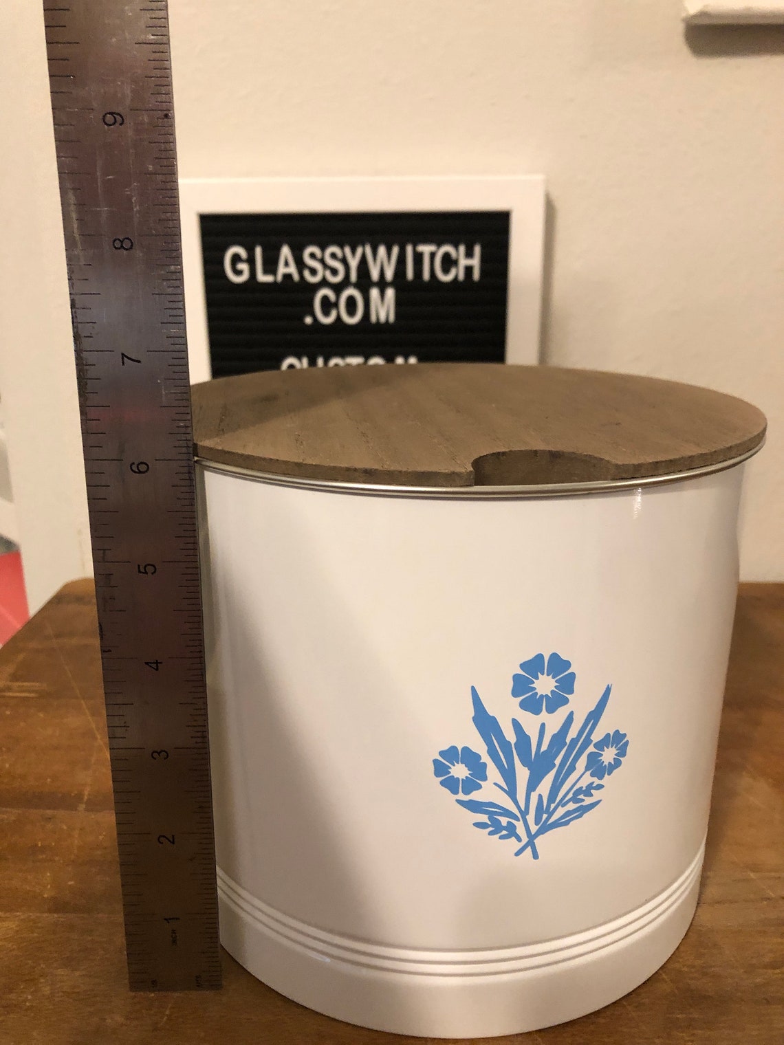 Corningware Corelle Blue Cornflower Pattern Inspired Cylinder | Etsy